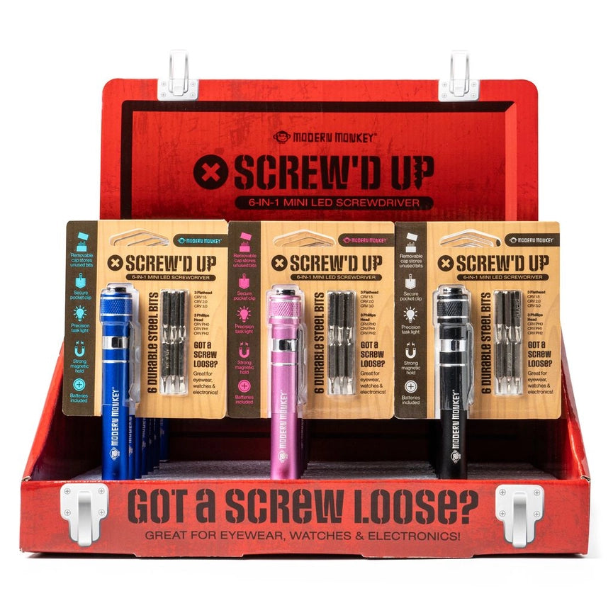 Modern Monkey® Screw’D Up 6-in-1 Mini Led Screwdriver – The Tulip Magnolia