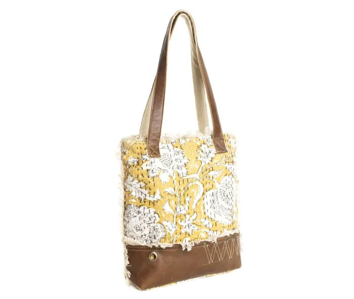 Myra Bag Golden Prairie Leaf Mini Tote Bag – The Tulip Magnolia